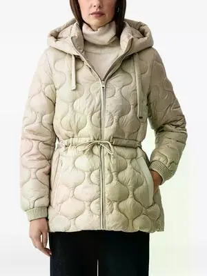 GAUDI Quilted Hooded Coat - Neutrals