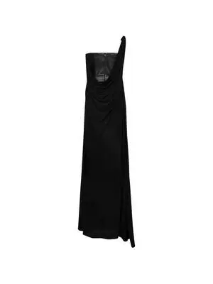 Alex Perry Draped Asymmetric Maxi Dress