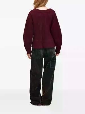 Marc Jacobs Structured V-neck Knit Sweater