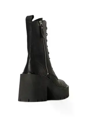 VIC MATIE Bobbt Lace-up Platform Ankle Boots