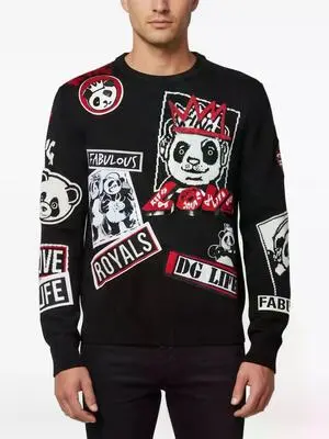 Dolce & Gabbana Dg Life Panda Patch Sweater