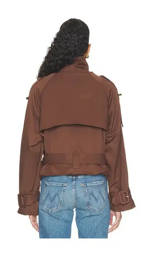 Lioness Blanc Cropped Trench