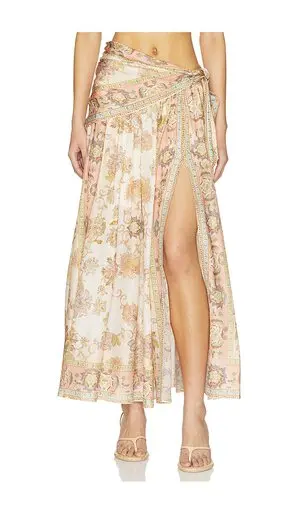 Zimmermann Scarf Midi Skirt - Multi
