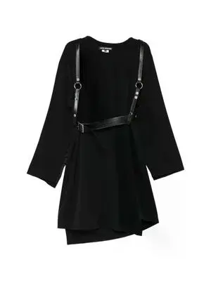 Junya Watanabe Harness-detail Midi Dress - Black