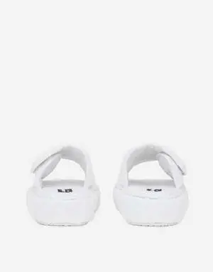 Dolce & Gabbana Terry Cotton Plateau Slippes Platform Slip-ons