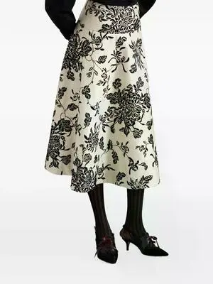 Antonio Marras Floral-print Circle Midi Skirt