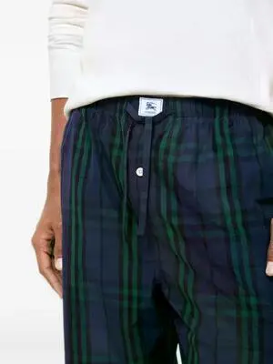Burberry Check Cotton Pyjama Bottoms