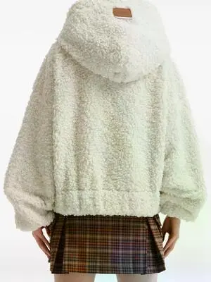 MUSIUM DIV. Fleece-texture Hooded Jacket