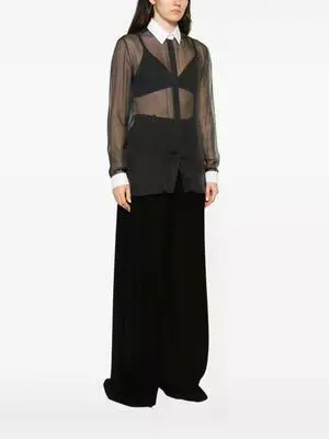 TOM FORD Sheer Check-pattern Shirt