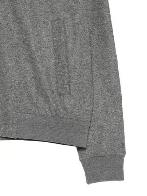 Herno Zip-up High-neck Cardigan - Grey