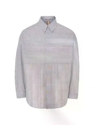 Antonio Marras Striped Oversized Shirt - Blue