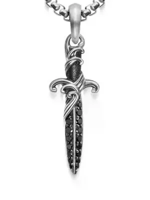 David Yurman Waves Dagger Amulet Diamond Pendant