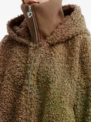 MUSIUM DIV. Fleece-texture Hooded Jacket