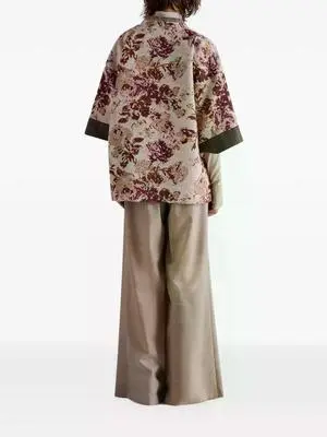 Antonio Marras Rose-jacquard Patchwork Kimono Jacket