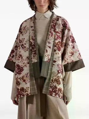 Antonio Marras Rose-jacquard Patchwork Kimono Jacket