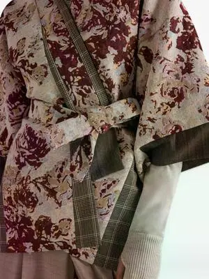 Antonio Marras Rose-jacquard Patchwork Kimono Jacket