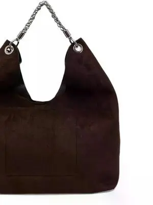 Dkny Chain-link Suede Tote Bag