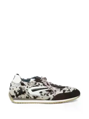 D.a.t.e. Animal-print Leather Sneakers