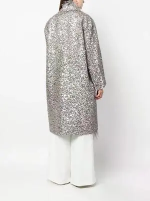 Valentino Garavani Embellished Feather-trim Coat