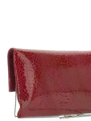 TWENTY FOURHAITCH Nireya Python-print Clutch Bag