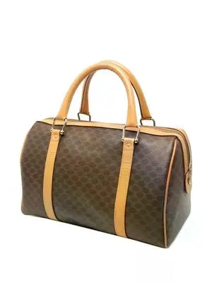 Celine 2013 Macadam Coated Canvas Boston Bag