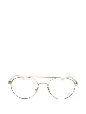 Mykita Alvi Double-bridge Pilot-frame Glasses - Gold