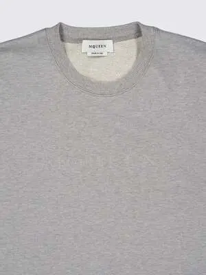 Alexander McQueen Crewneck Cotton Sweatshirt With Dropped Shoulders