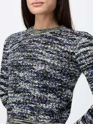 Missoni Wool Blend Crewneck Sweater With Ribbed Trims