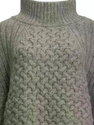 Fedeli Cruz Lima Basket-weave Raglan-sleeve Sweater