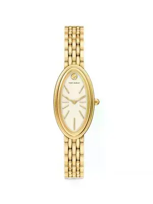 Tory Burch Elongated Oval Watch - Neutrals
