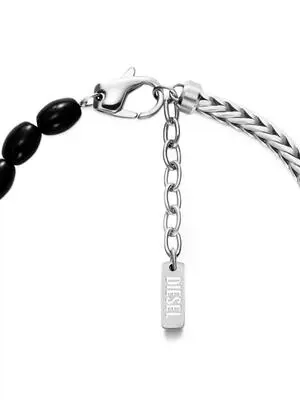 DIESEL® Black Agate Beaded Bracelet