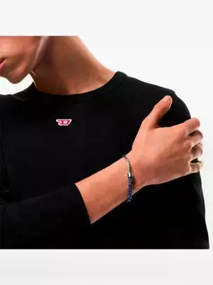 DIESEL® Lapis Beaded Bracelet - Silver