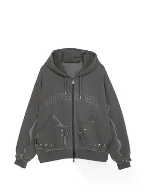 Andersson Bell Studded Hoodie - Grey