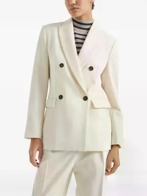 Brunello Cucinelli Double-breasted Wool Blazer