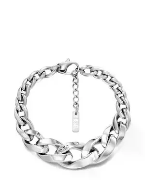 DIESEL® Stainless Steel Chain Bracelet - Silver