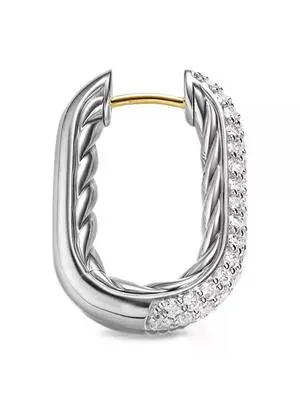David Yurman Dy Madison® Smooth Diamond Hoop Earrings