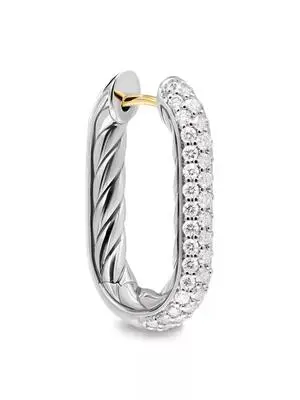 David Yurman Dy Madison® Smooth Diamond Hoop Earrings