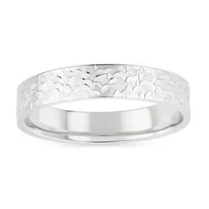 KYLIE HARPER Shattered Band Ring In Sterling