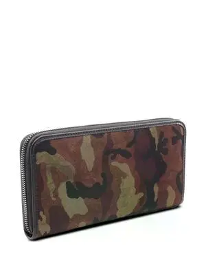 Prada 2010-2026 Tessuto Camouflage Wallet Long Wallets