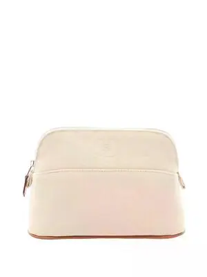 Hermès 2010-2026 Mini Toile Bolide Pouch - Neutrals
