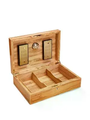 ELIE BLEU Polished Olive Wood Humidor