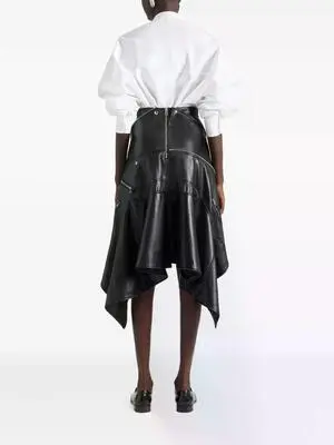 Givenchy Cocoon Slashed Shirt In Poplin - White