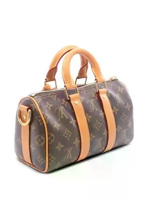 LOUIS VUITTON 2010-2026 Monogram Keepall Cargo Bandouliere 25 Satchel