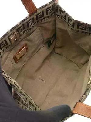 Fendi 2000-2010 Mini Zucca Canvas Shopping Tote Bag