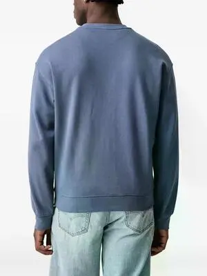 BENETTON Logo-embroidered Crew-neck Sweatshirt