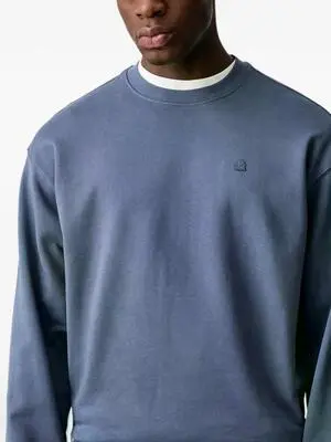 BENETTON Logo-embroidered Crew-neck Sweatshirt
