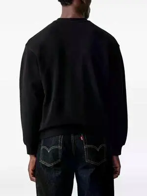 BENETTON Logo-embroidered Crew-neck Sweatshirt - Black