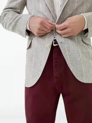 Brunello Cucinelli Five-pocket Straight-leg Trousers - Red