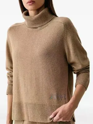 JOOP! Embellished Roll-neck Sweater - Neutrals