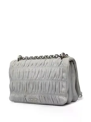 Prada 2010-2026 Nappa Gaufre Chain Flap Shoulder Bag
